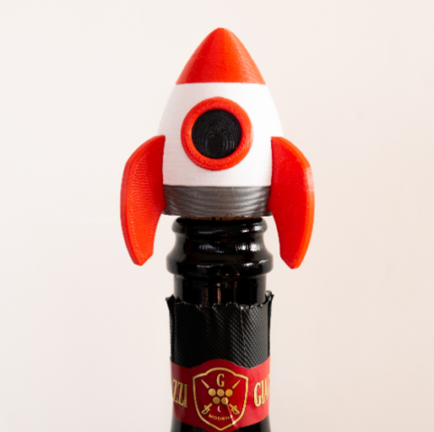 Rocket Ship Cork Topper | JawsTec